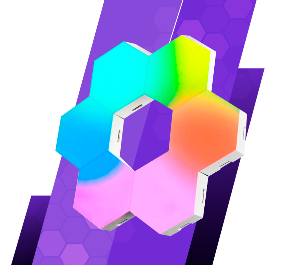 Luces LED RGB Hexagonales Vipera SN1150 – Snake Gamer